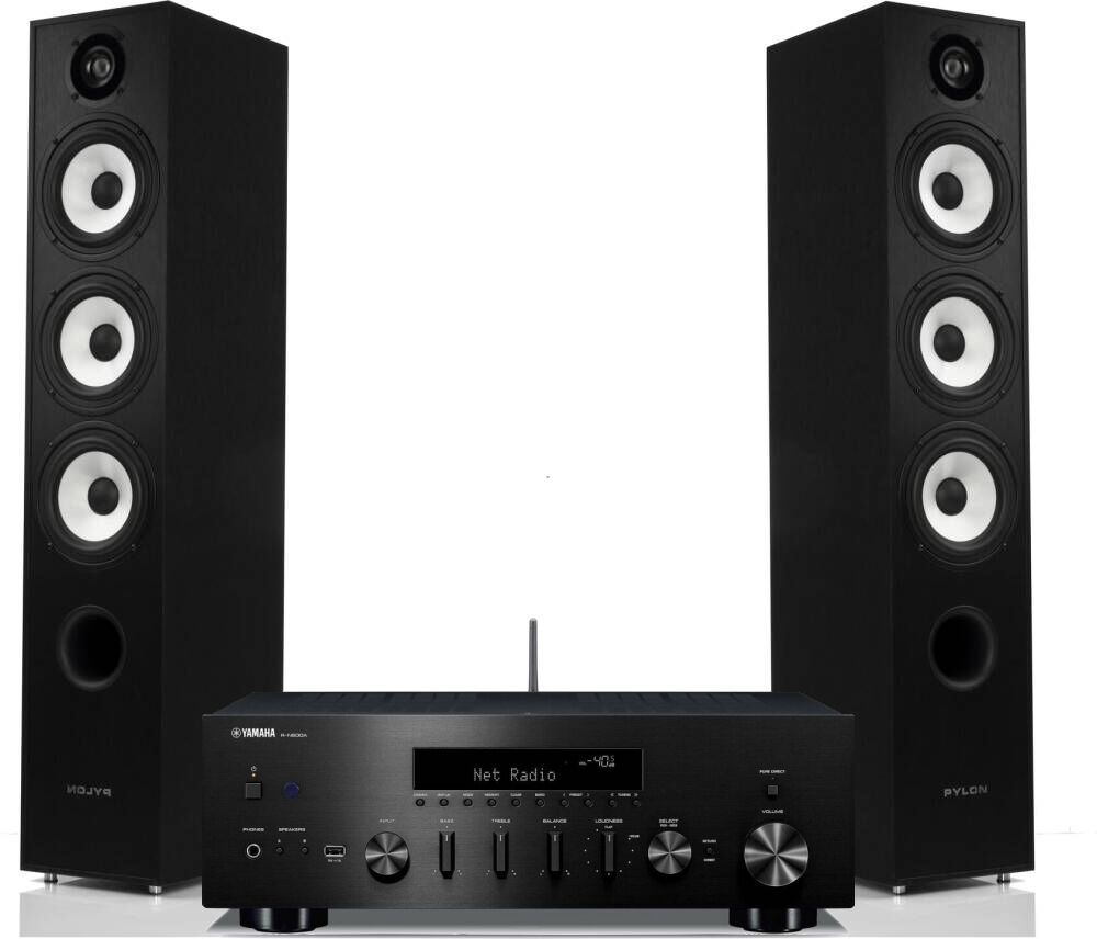 Yamaha R-N600A + Pylon Audio Pearl 27 | media-max.pl